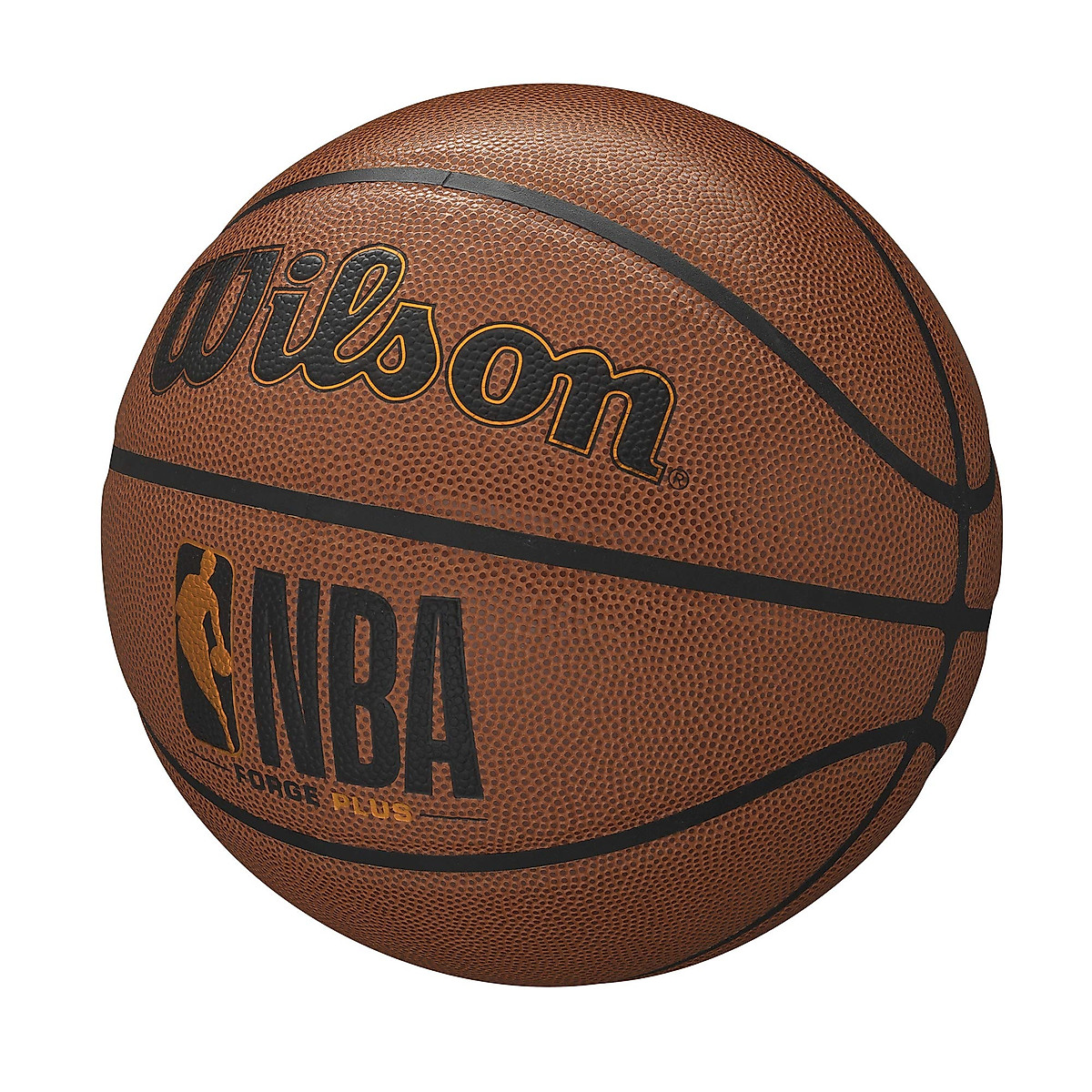 WILSON NBA Forge Series Basketball - Forge Plus, Brown, Size 6-28.5"