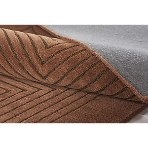 Momeni Simba Wool Hand Tufted Contemporary Indoor Area Rug, Copper, 2' X 3', SIMBASIM-3COP2030