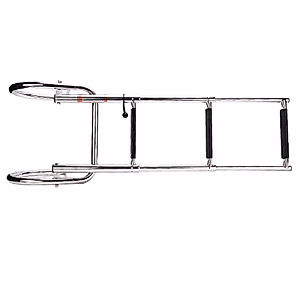 NovelBee 3 Step Inboard Boat Ladder,Stainless Steel Telescoping Step Ladder Folding Dock Ladder for Marine Boat Yacht Swimming Pool