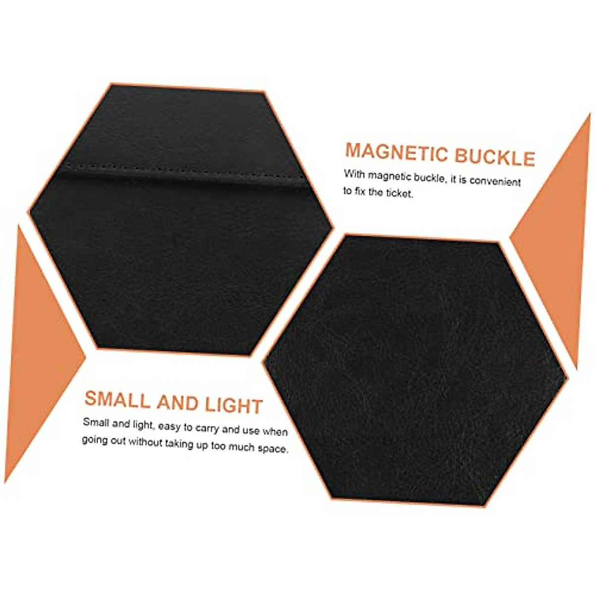 4pcs Bill Folder Mini Paper Clips Leather File Folder Pocket File folders clipboard Folder Bill Book Mini memo clipboard Paper clipboard exam Paper Clips Writing Support a6 Pallet Alipis