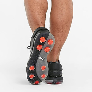 Puma Men's Proadapt Delta Mid Golf Shoe, Black-Quiet Shade, 11