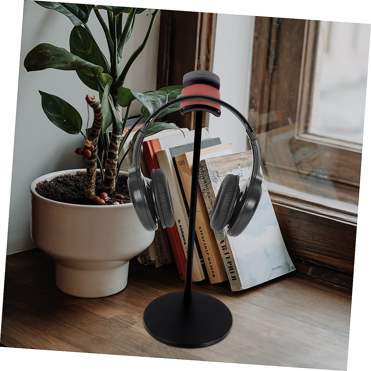 JEWEDECO Headphone Hanger Clothes Hanging Rack Stand Wireless headsets Over Ear Wireless Headphones Gaming Headphone Stand Wireless Over The Ear Headphones Headphone Display Stand Alloy