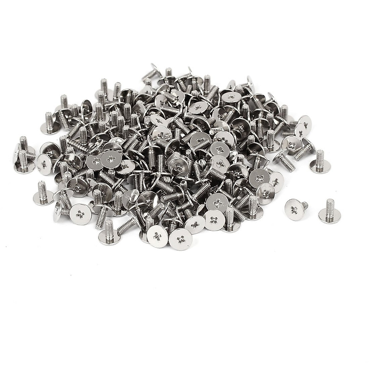 Aexit CM2.5x6mm Nickel Cleaning & Repair Plated Phillips Laptop Computer Repair Screw Silver Computer Screws Tone 300pcs