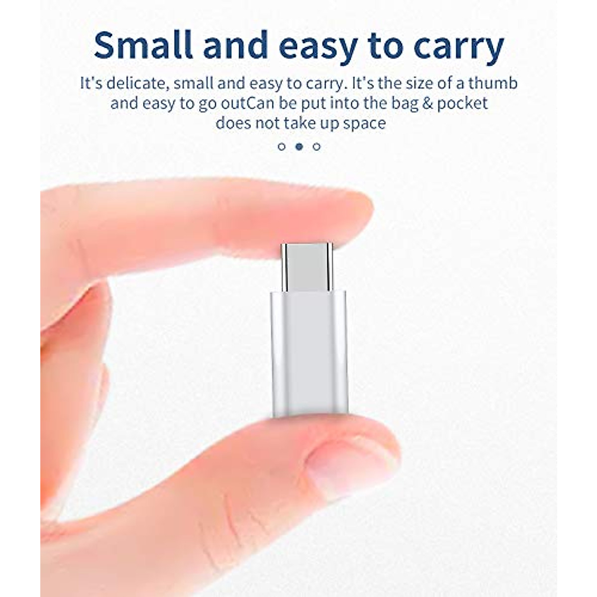 3-Pack,USB C to Micro USB Adapter USB-to-USB A Type C Male to Microusb Female Connector for Samsung Galaxy s7 s8 s9 s10 USBC Converter