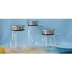 Teabloom One-Touch Tea Maker, 2-in-1 Teapot and Kettle with Stainless Steel Filter Lid for Loose Tea – Stain-free Borosilicate Glass Tea Pot (15 Oz) – Tea Connoisseur's Choice