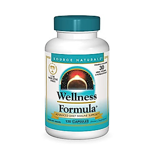 Source Naturals Wellness Formula Bio-Aligned Vitamins & Herbal Defense for Immune System Support - Dietary Supplement & Immunity Booster - 120 Capsules