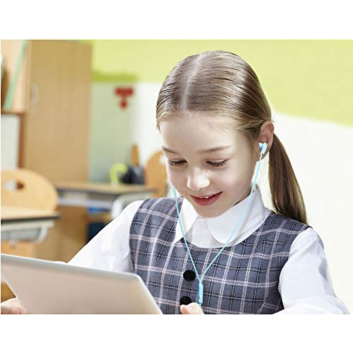 CN-Outlet Bulk Earbuds with Microphone - Wholesale 100 Pack Earphones Noodle Headphone with Mic Multi Colored Ear Buds Bulk for School Classroom Students Kids and Adult (100Pack, Mix10Colors)