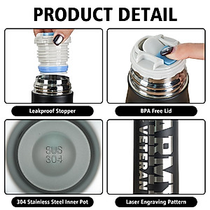 qchdln 17 OZ Veteran Bullet Tumbler with Lid - Ideal Gifts for Men Father's Day, Birthday, Veterans Day, Christmas - Perfect for Air Force, Navy, Army, Military & Veterans Cup