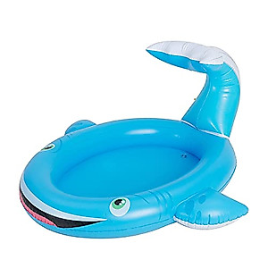 Inflatable Kiddie Pool Sprinkler Splash Pad for Kids Toddlers Outside Children Inflatable Whale Baby Wading Pool Outdoor Swimming Pool Summer Water Toys for Boys Girls Yard Garden