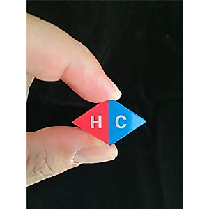 Zzooi 4PCS Self Stick Hot Sign Cold Sign Cold Hot Signs