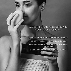 Caswell-Massey Natural Bar Soap for Women, Moisturizing Body Soap Bar for All Skin Types, Made with Essential Oils & Plant-Based Formula for Soft Skin, Lilac, Gardenia & Honeysuckle, 3x3.5 oz Gift Set