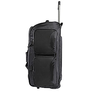 Fila 26" Lightweight Rolling Duffel Bag, Black, One Size