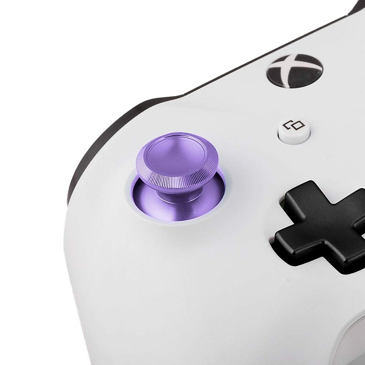Metal Thumbsticks Joysticks for Xbox One Controller, Aluminum Alloy ABXY Bullet Buttons Analog Grip Replacement Parts for Xbox One S/X/Series X Controllers with Installation Tool(Purple)