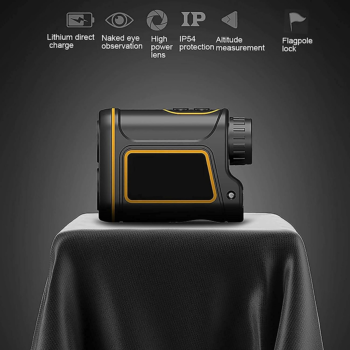 FIDDAA Golf Rangefinder,Multifunctional Rangefinder,Laser Range Finder,LCD Screen Display,Touch Screen Measuring Instrument Distance Angle Measuring Altimeter