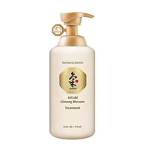 Daeng Gi Meo Ri - Ki Gold Ginseng Blossom Treatment, No Silicone, For Glossy and Elastic Hair, Deeply Hydrating and Moisturizing, 710ml