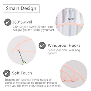 MIZGI Premium Velvet Hangers (Pack of 50) Heavyduty- Non Slip No Shoulder Bump Suit Hangers - Chrome Hooks,Space Saving Clothes Hangers,Rounded Hangers for Coat,Sweater,Jackets,Pants