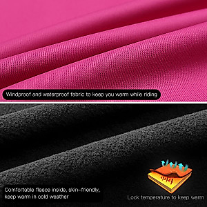 M MYSENLAN CATENA Cycling Bicycle Jacket for Women,Women's Windproof Thermal Biking Jacket Running Cold Weather Waterproof Warm Coat