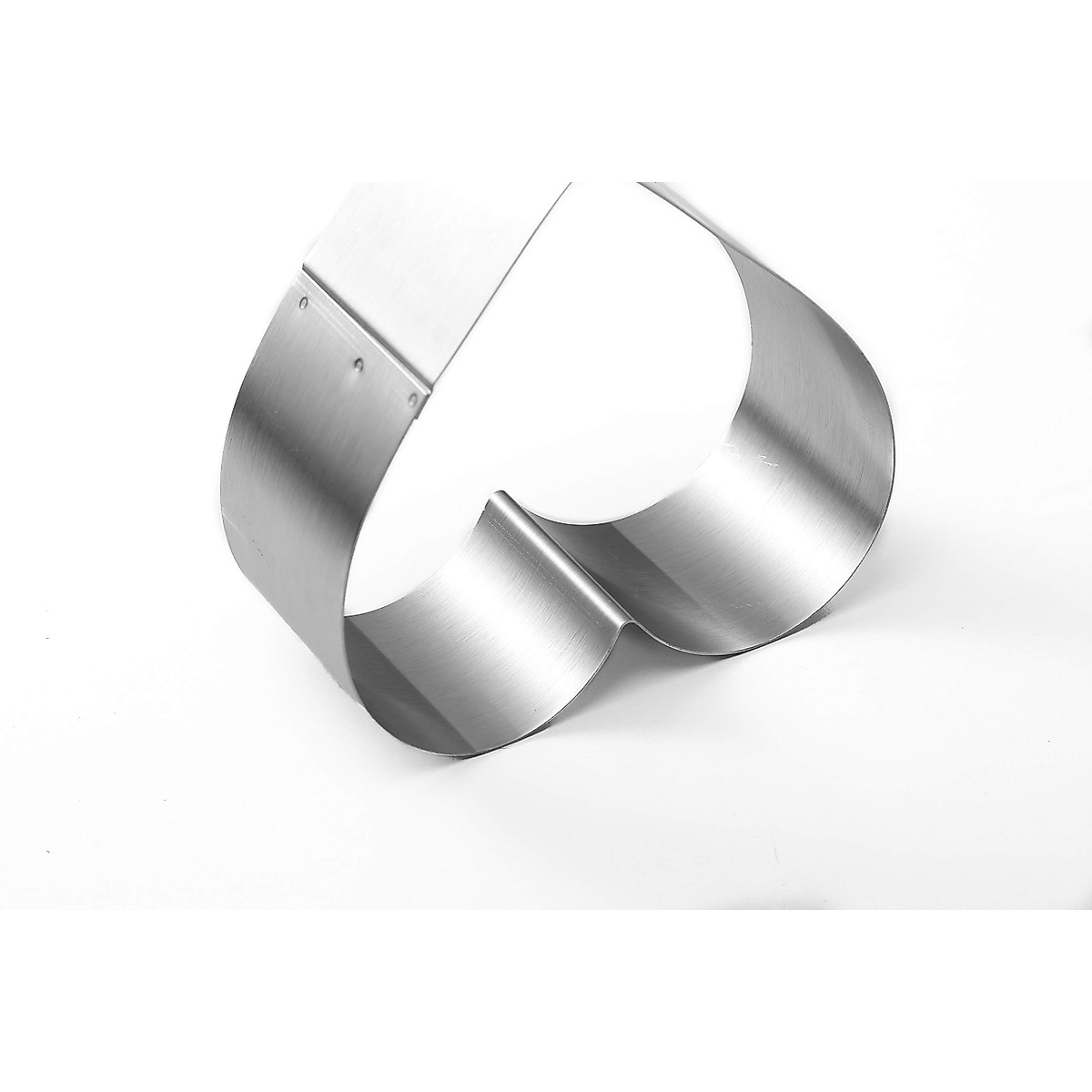 Heart Cake Mold Ring Set-4/6/8 Inch Large Heart Cookie Cutter Pancake Mold Stainless Steel