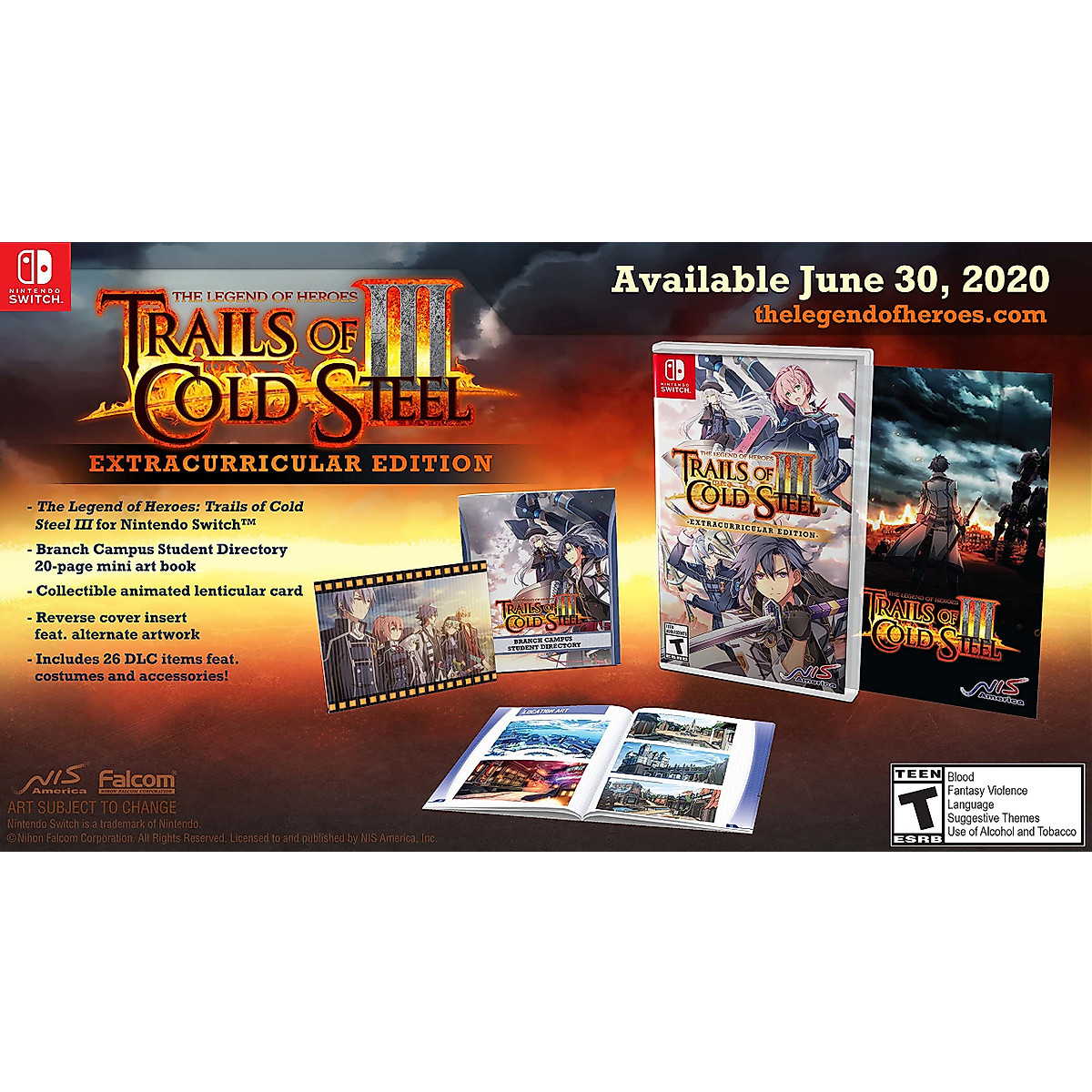 The Legend of Heroes: Trails of Cold Steel III - Extracurricular Edition - Nintendo Switch