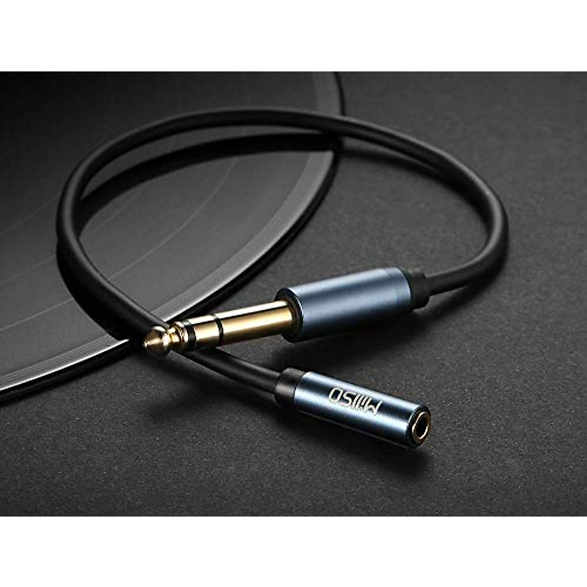 MillSO Bundle TRS 1/4 to 3.5mm Headphone Adapter 6.35mm 1/4 Male to Dual 3.5mm 1/8 Female Headphone Adapter