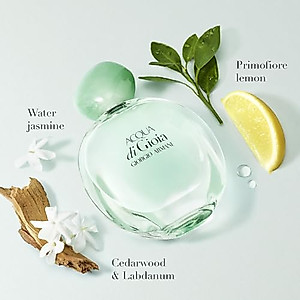 Armani Beauty - Acqua di Gioia - Eau de Parfum - Floral Fruity Fragance for Women - Primofiore Lemon, Water Jasmine, Cedarwood Notes - 1.0 Fl Oz