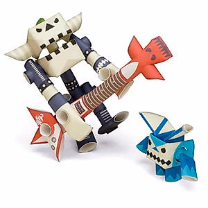 PIPEROID DIY 3D Puzzle Paper Craft Kit Value Pack 3 pcs Set Japanese Arts and Craft Kit for Kids and Adults - Birthday Gift and Party Favor for Origami Paper Craft Enthusiasts