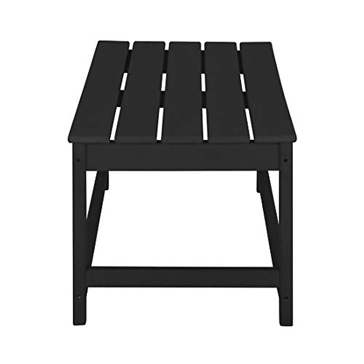 WestinTrends Malibu Outdoor Coffee Table, 35" x 17.5" All Weather Poly Lumber Patio Adirondack Coffee Table for Garden Lawn Porch Balcony, Black