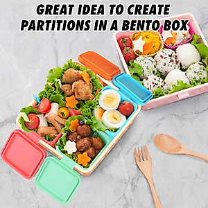 jyibinee 130ml 1/4PCS Food Storage Container, Silicone Snack Cups with Leak-Proof Design Flower Pattern Portable Food Container Reusable Sauce Holder for Home Light Green