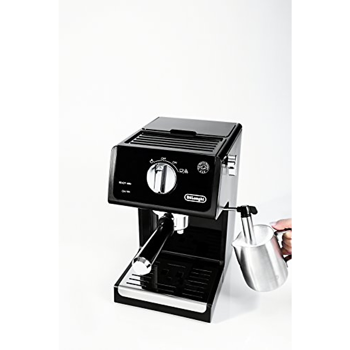 De'Longhi ECP3120 15 Bar Espresso Machine with Advanced Cappuccino System, 9.6 x 7.2 x 11.9 inches, Black/Stainless Steel