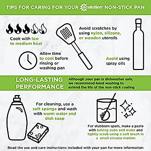 Ecolution Impressions Hammered Nonstick Pots and Pans Set, Dishwasher Safe Cookware with Riveted Stainless Steel Handles, 10-Piece, Copper