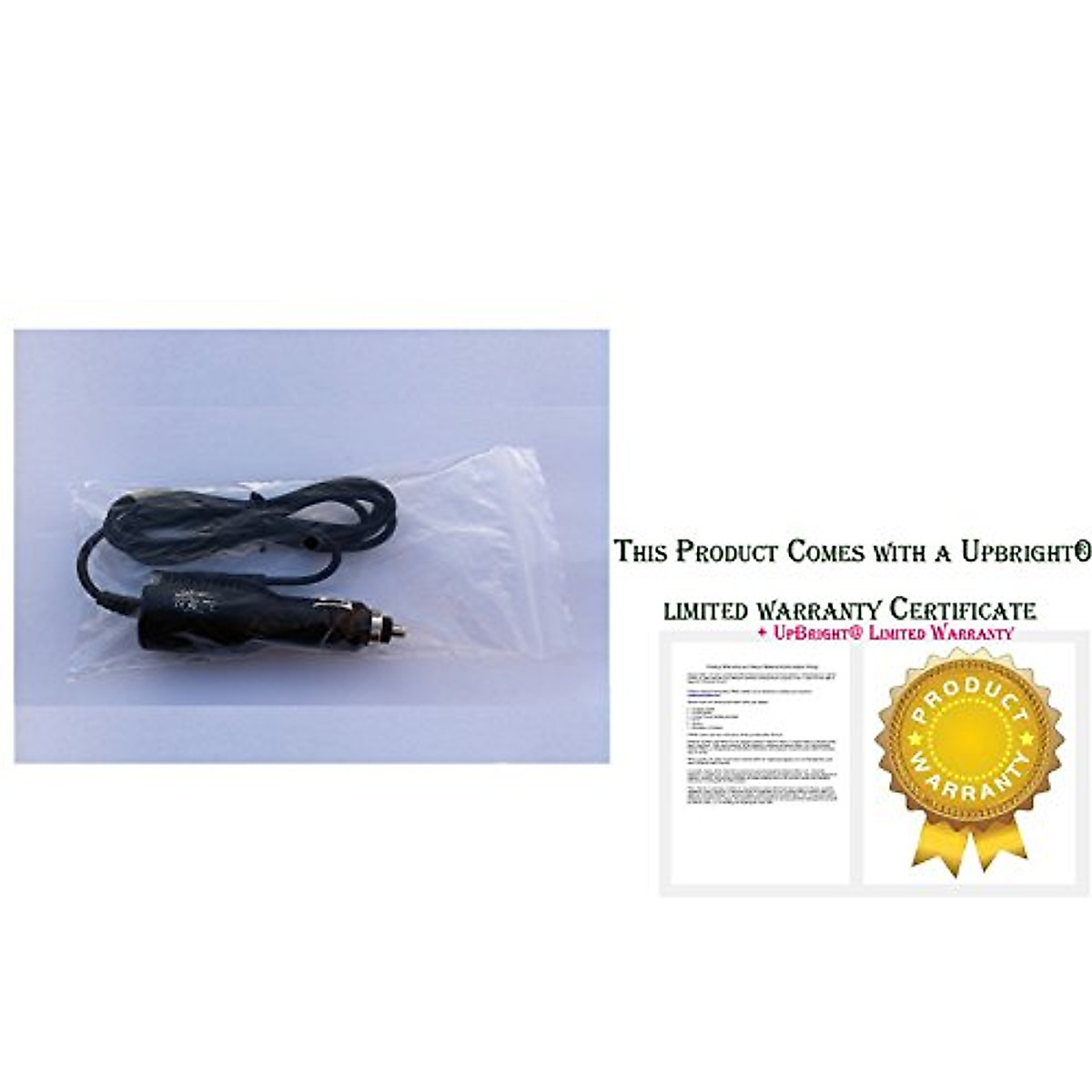 UpBright Car 5V DC Adapter for Digital Prism ATSC-300 ATSC-301 A17I0195 A1710195 A17I0199 A1710199 3.5'' LCD TV Television Olin PD755B OL-PD708P DVD Play 5VDC Auto Lighter Plug Power Supply Charger