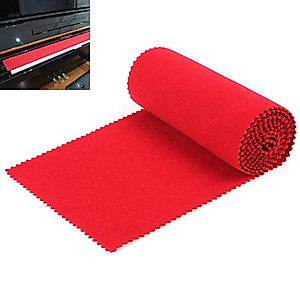 OriGlam Red Soft Piano Keyboard Dust Cover, 88 Keys Protective Dust Cover Key Cover for Electronic Keyboard, Digital Piano