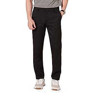 Amazon Essentials Men's Slim-Fit Stretch Golf Pant, Black, 34W x 32L