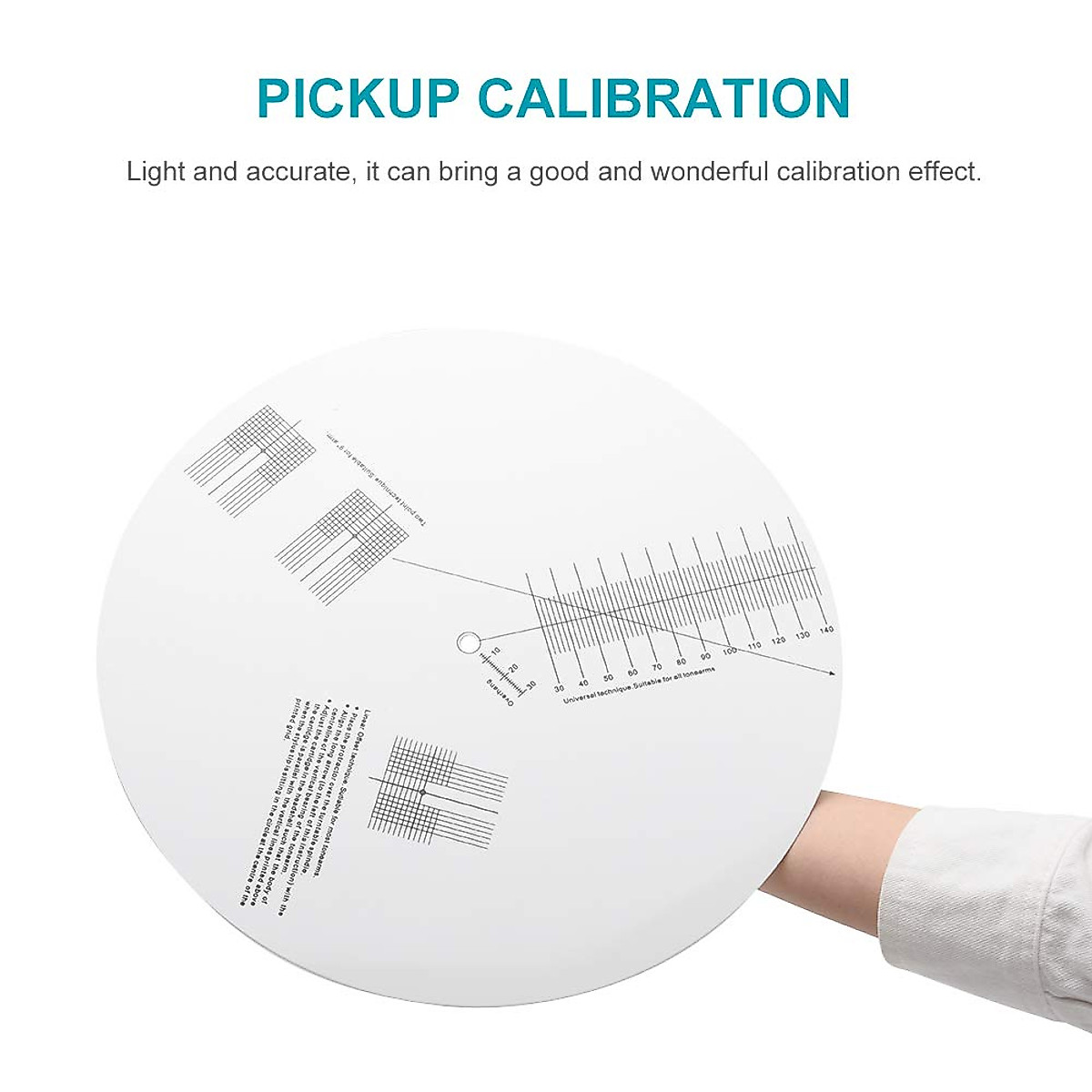 Acrylic Turntable Mat Cartridge Alignment Protractor Phonograph Cartridge Alignment Tool Anti Slip LP Record Calibration Plate for Turntable Accessories