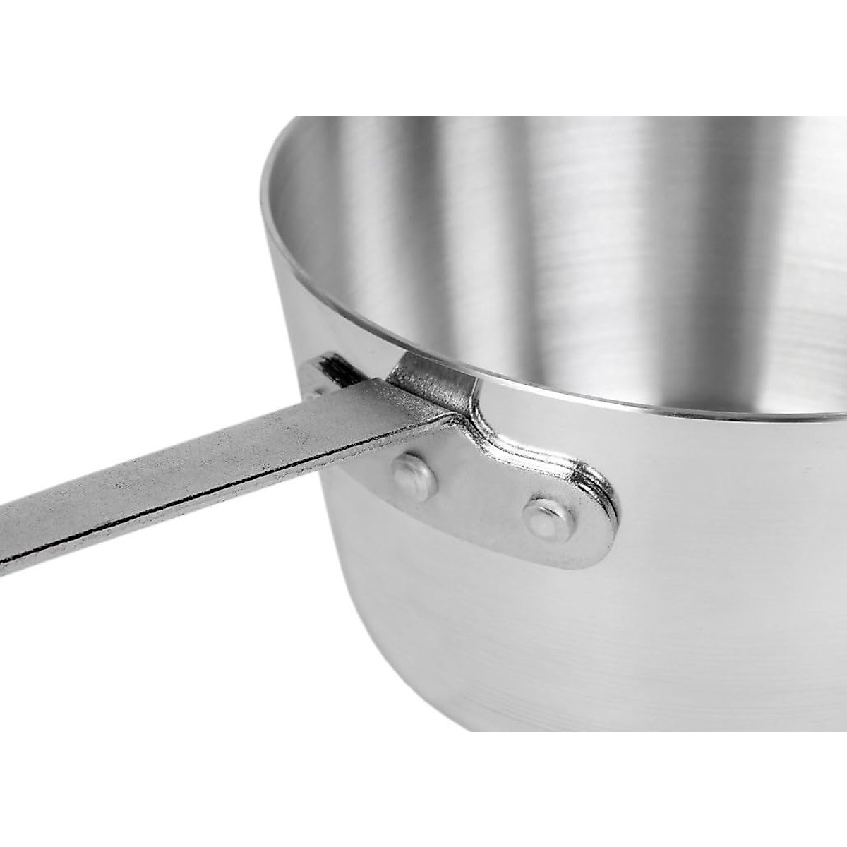 Soro Essentials- 8.5 qt. Medium Weight Aluminum Tapered Sauce Pan 3 mm Thickness- Multipurpose Cooking Sauce Pan for Boiling Soup Sauce Pan Cookware for Home Restaurant Kitchen