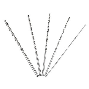 Extra Long Drill Bit Set, 5Pcs 150mm~160mm High Speed Steel Straight Shank Tool Wood Drill Bits Set 2-5 mm