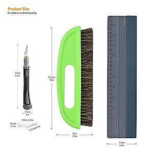 EHDIS Wallpaper Smoothing Tool Kit Wallpaper Smoothing Brush Large Wallpaper Squeegee for Applying Peel and Stick Wallpaper, Vinyl Backsplash Tile,Smoothing Wallcovering