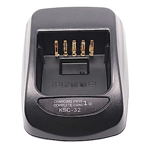 KSC-32 Charger with KNB-33L 2000mAh Li-ion Battery Compatible for TK2180 TK3180 TK5210 TK5310 TK5410 NX-410 NX-411