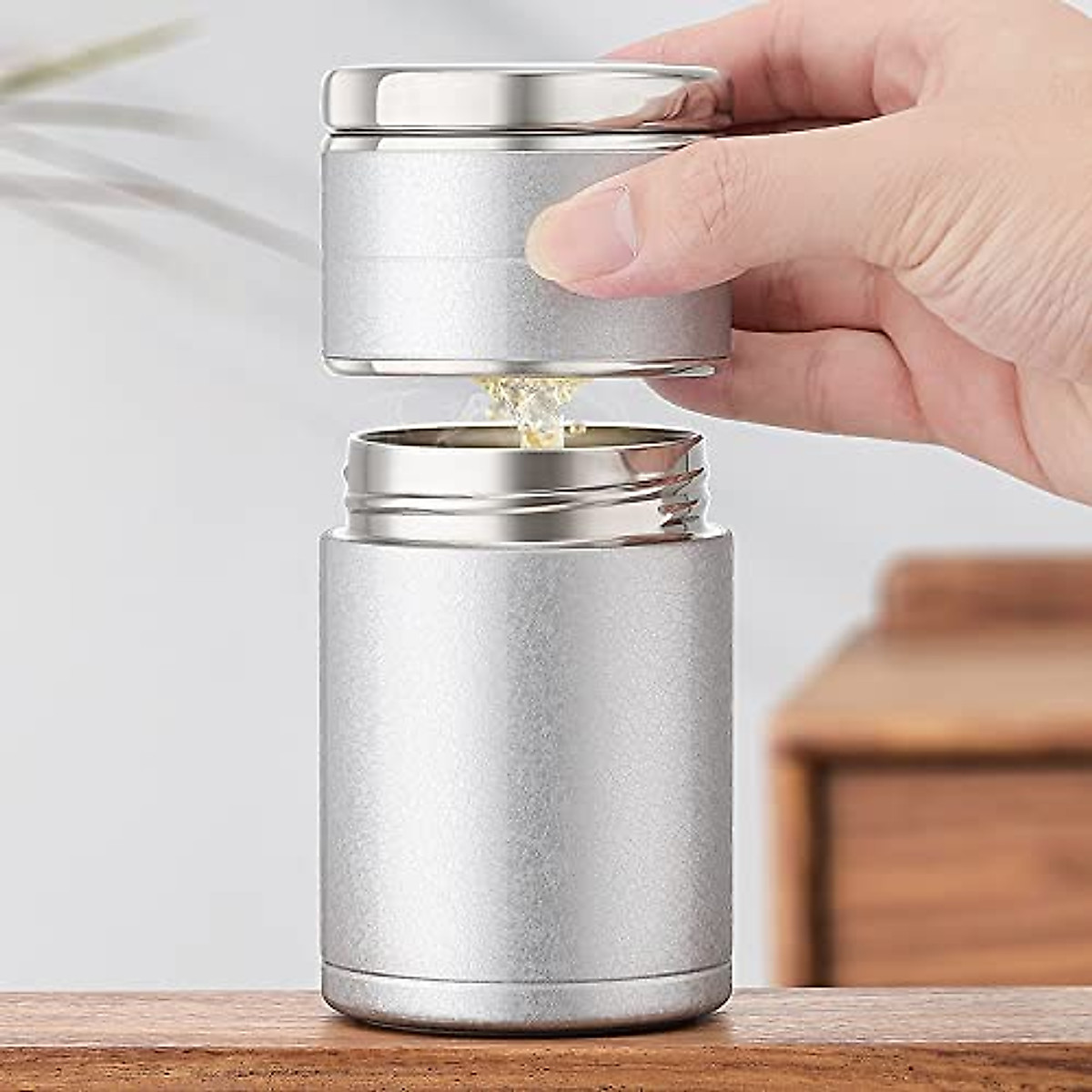 SEASD Portable Thermos Mug Cup 316 Stainless Steel Vacuum Insulation Flask Tea Water Bottle Thermal Thermocup (Color : E, Size : 250ml)