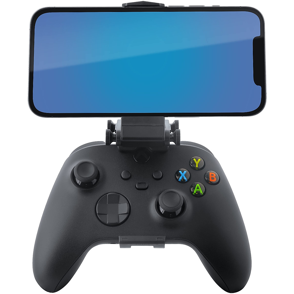 Bionik Game Clutch for Xbox Series XS Controllers: Mobile Gaming Phone Clip, Adjustable Clamp, Up to 3.6 Inches Wide