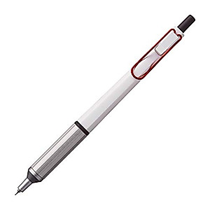 uni Jetstream EDGE 0.28mm Oil-based Ballpoint Pen, White Red Body (SXN100328W.15), Black