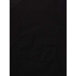 Dickies Men's Signature V-Neck Scrubs Shirt, Black, Large