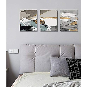 Abstract Wall art Wall art Modern wall decor Wall paintings Abstract canvas wall art wall art For bedroom modern wall art Canvas wall art Bedroom Pictures for Wall Canvas print 12" x 16" x 3 pieces