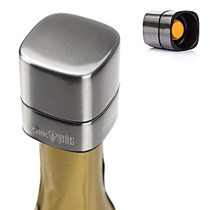 Cork Genius Champagne Stopper for Bottles, Silicone Sealed Champagne Bottle Stopper, Leakproof Sparkling Wine, Prosecco, or Champagne Saver and Sealer, Gift Accessory for Champagne