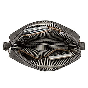 Travelon Anti-theft Heritage Crossbody Bag, Pewter