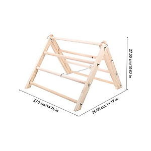 LIFKICH 1pc Perch Trainning Funny Parakeets Conures Toy Birdcage Rod Portable Balancing Safe Playpen Bar Rest Branch Ladder Rooster Platform Standing Folding Play Pet Chicken Exercise