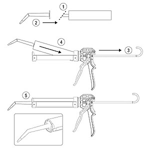 Albion Engineering Company 935-1(3 Pack) Angle Shot Green Plastic Nozzle for 1/10 Gallon Cartridges, Pack of 3