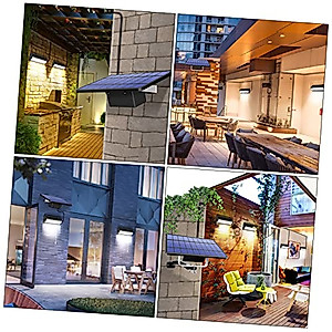 Housoutil 1 Set Solar Wall Light Solar Charging Solar Light Outdoor Sconce LED Wall Lamp Exterior Outdoor Wall Lights Solar Powered Lights Outdoor Outdoor Solar Lights for House