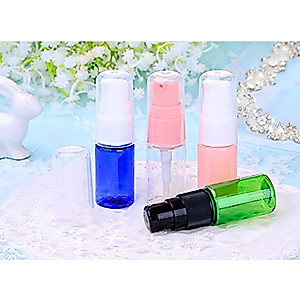 erioctry 10ML Portable Empty Refillable Bottle Cream Shampoo Lotion Treatment Pump Bottle with Cap Travel Bottles Toiletries Liquid Container for Cosmetic Make-up Pack of 6 (Transparent)