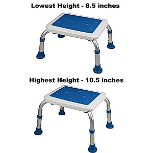 Adjustable Non-Slip Bath Safety Step Stool